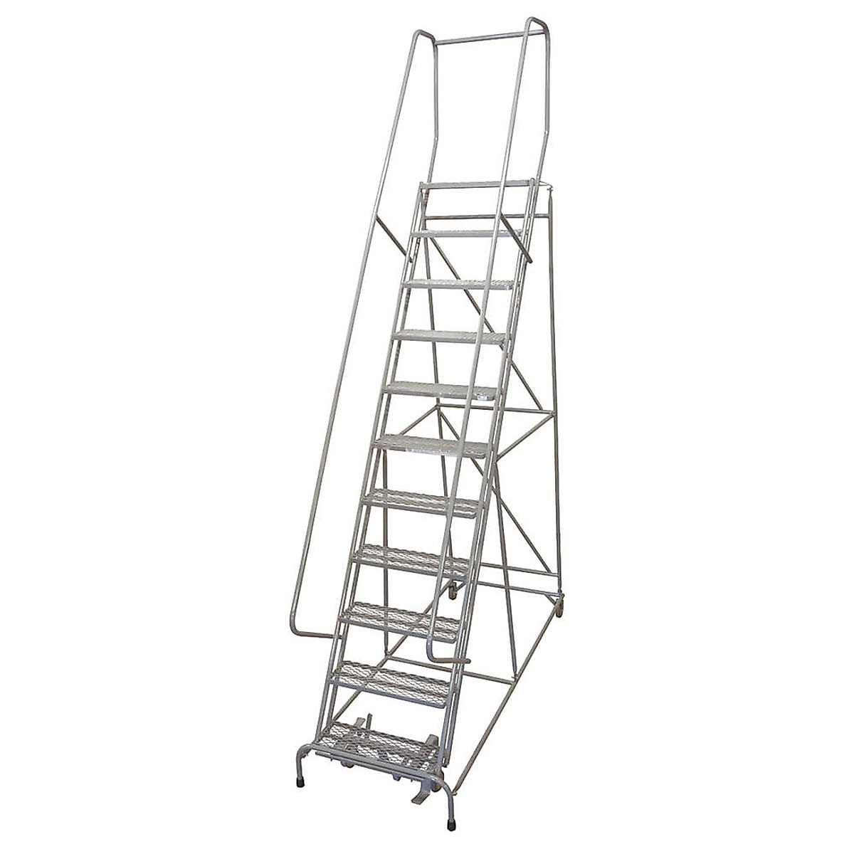 Cotterman - 1011R2632A1E10B4C1P6 - Rolling Ladder: 110 in Platform Ht, 8 in Platform Dp, 24 in Platform Wd, Expanded