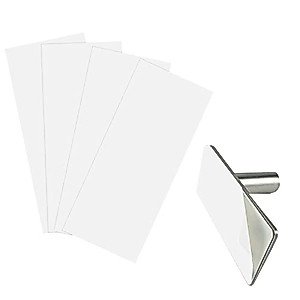 YeeBeny Self-Adhesive Strips, Replacement Adhesive Strips Compatible Self-Adhesive Towel bar, Bathroom Towel Rack, 3.35 x 1.57 inches (Pack of 4)