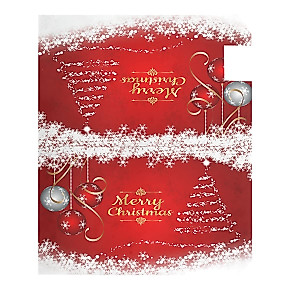 Merry Christmas Mailbox Cover Standard Size Winter Snowflake Xmas Tree Magnetic Mailbox Covers Garden Yard Post Wraps Letter Box Cover Decorations 21" L x 18" W