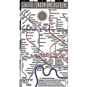 Streetwise London Underground Map: Laminated Map of the London Underground, England (Michelin Streetwise Maps)