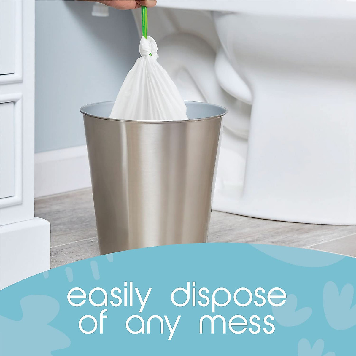 TidyTots Disposable Potty Chair Liners - Value Pack - Universal Potty Chair Fit (fits most potty chairs) - 32 Liners