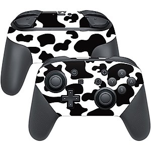 MightySkins Skin Compatible with Nintendo Switch Pro Controller - Cow Print | Protective, Durable, and Unique Vinyl Decal wrap Cover | Easy to Apply, Remove, and Change Styles | Made in The USA