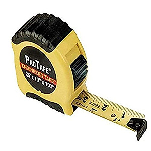 US Tape 53025 ProTape XR Series 1" x 25' Engineer's Tape; yellow case