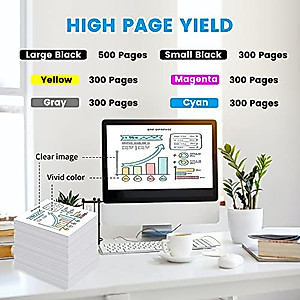 BINKSYLER Compatible 250 251 Ink Cartridges Replacement for Canon 250XL 251XL PGI-250XL CLI-251XL for Canon Pixma MX922 MG7120 MG5520 MG5420 IX6820 IP8720 MG6320 Printer(5PGBK,3BK,3C,3M,3Y,3G)20-Pack