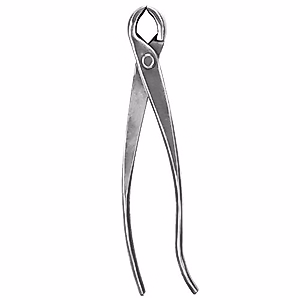 Fdit 210mm Stainless Steel Knob Cutter Bonsai Cutter Concave Cutter Gardening Tool Plant Bosai Branch Cutter