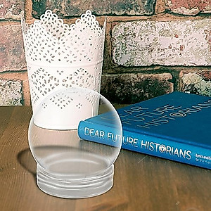 NOLITOY DIY Snow Globe 15pcs Clear Plastic Water Globe with Screw Off Cap Empty Fillable Globe Water Globe Jar Christmas Candy Jar for DIY Crafts Home Decoration Gifts