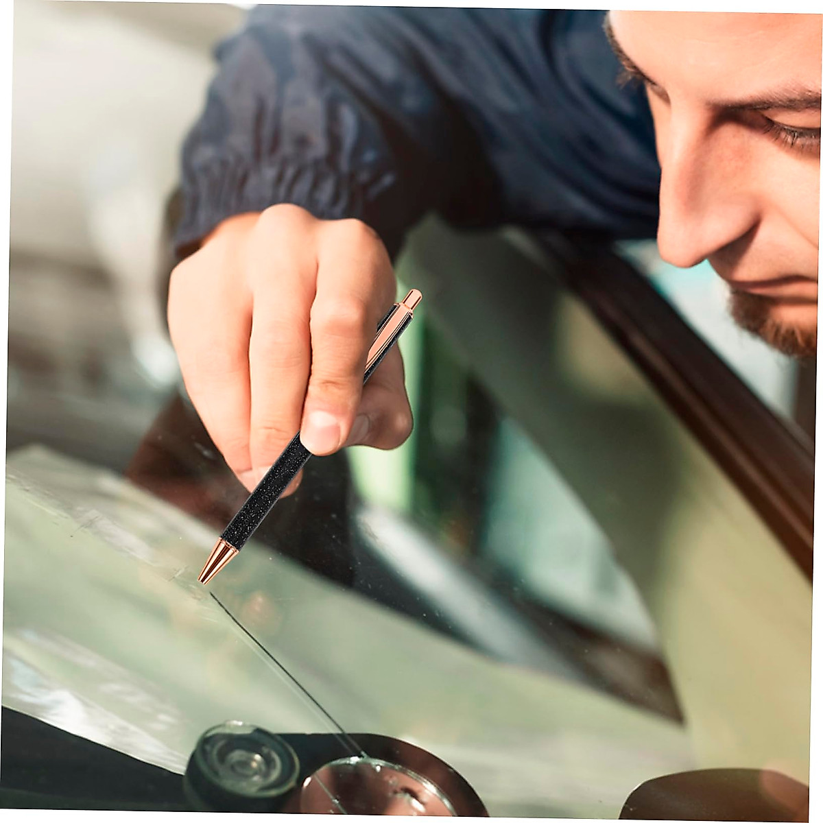 SEWOART 1pc Foil Exhaust Pen Craft Vinyl Weeding Pen Car Film Pen Sparkling Air Release Pen Craft Weeding Tools Air Release Pin Pen Car Bubble Removal Pen Air Release Weeding Pen