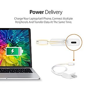 j5create USB-C Mini Dock- Type C Hub with 2X HDMI, 2X USB 3.0, Ethernet, Power Delivery 2.0 (JCD381)