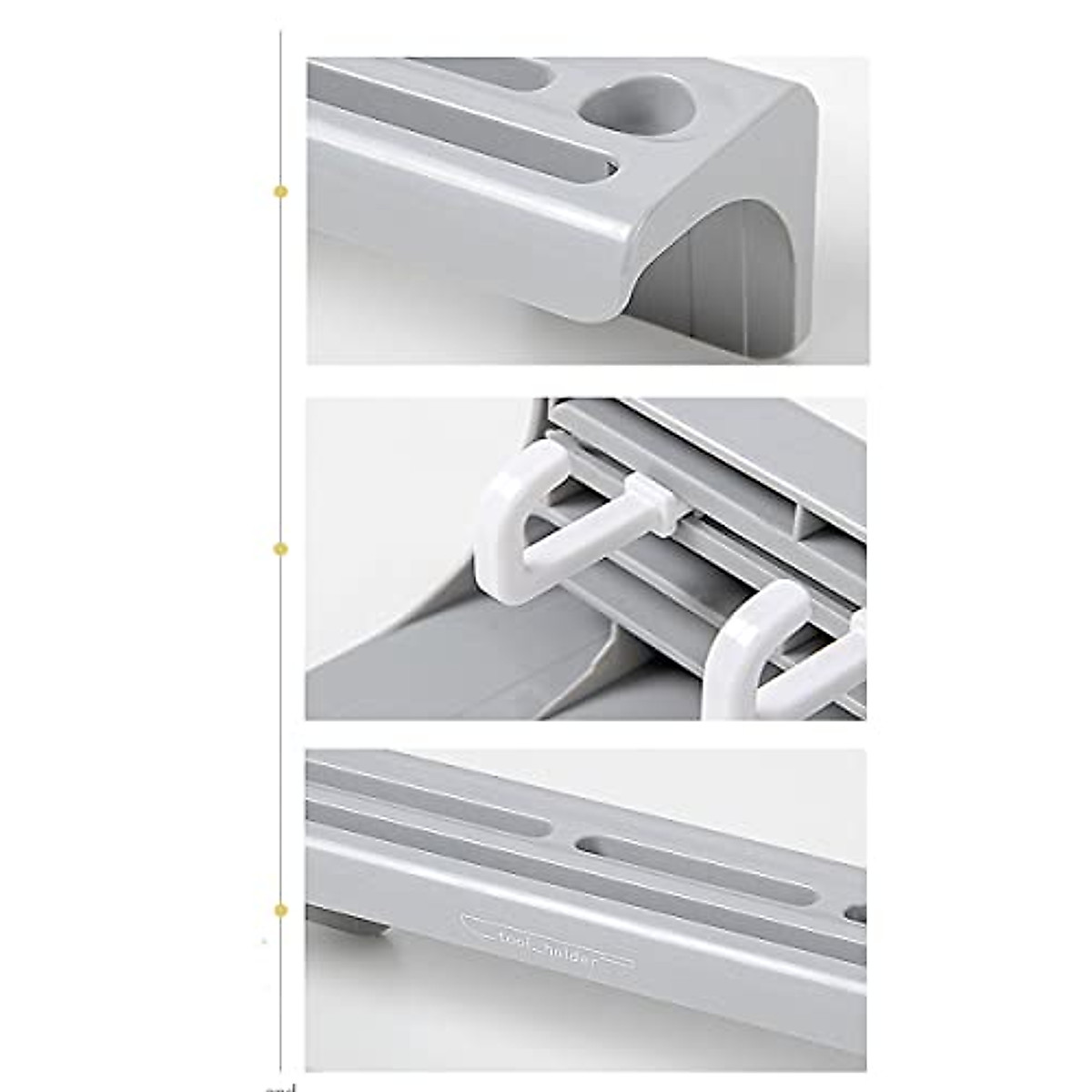 Lletfun Kitchen knife Holder Wall Mounted Self adhesive,Knife Strip - Space-Saving Knife Rack with Hooks for kitchen