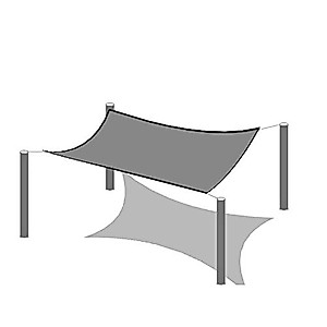 GDMING Shade Cloth with Grommets Sun Mesh Plant Covers Anti-UV Breathable Privacy Screen Patio Garden Furniture Covers, 21 Sizes (Color : Brown, Size : 2X2m)