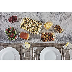 Rubbermaid Brilliance Leak-Proof Food Storage Containers with Airtight Lids, Set of 7 (14 Pieces Total) | BPA-Free & Stain Resistant