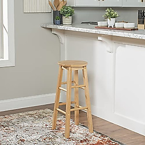 Linon 29-Inch Barstool With Round Seat