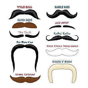 Mr. Moustachio Stach'oos, Temporary Mustache Tattoos