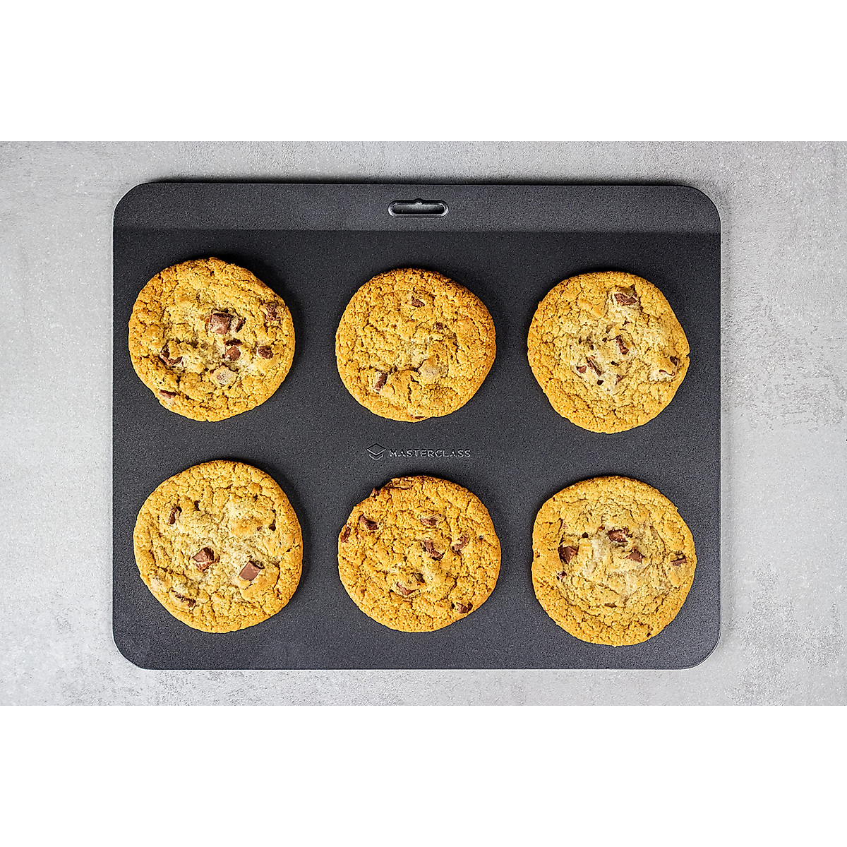 MasterClass KCMCHB4 Baking Sheet with PFOA Free Non Stick and Insulated Design, Heavy Duty Carbon Steel, 35 x 28 cm, Grey