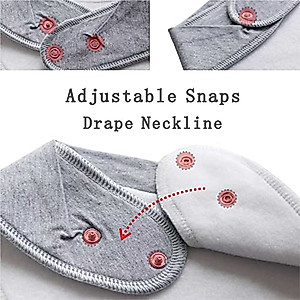 Baby Bibs Bandana Drool Bibs 10 Pack for Infant, Boys, Girls, Unisex 100% Cotton Drooling Bibs Soft and Absorbent (Blue and brown)