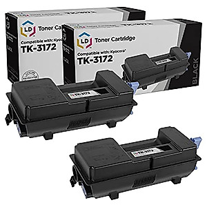 LD Compatible Toner Cartridge Replacement for Kyocera TK-3172 1T02T80US0 (Black, 2-Pack)