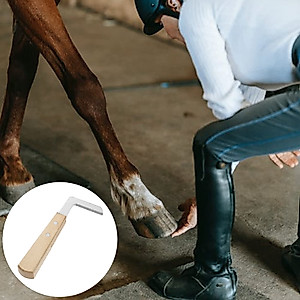 Happyyami Hoof Trimmer Portable Horse Shoeing Tool Horseshoe Repairing Cutter Stainless Steel Horseshoe File Animal Foot Pruning Tool Hoof Repair Tool Horseshoe Cutting Tool Shoeing Tools