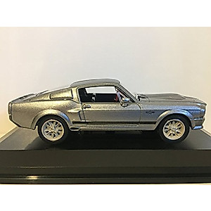 GreenLight Collectibles Gone in Sixty Seconds 1967 Ford Mustang Eleanor 1/43 Scale Diecast Model Car Gray