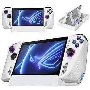 Miimall Compatible for ROG Ally Kickstand, Multi-Angle Adjustable Asus Ally Kickstand with Anti-Slip Pads Foldable&Portable Stand Base/Holder/Kickstand for Asus ROG Ally Handheld 2023 Accessories