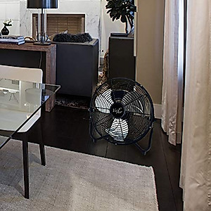 Vie Air Industrial Fan Collection, 18 Inch, Black