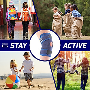 Neo G Kids Knee Support Child Open Patella – Kids Knee Brace for Joint & Meniscus Pain, Osgood Schlatter, Strains, Sprains, Instability, Juvenile Arthritis - Adjustable Compression