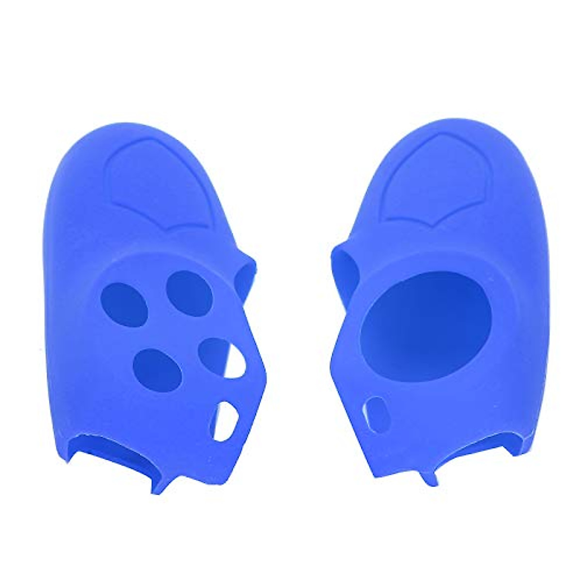 Shipenophy Protection Cover Soft Material Silicone Professional Manufacturing Delicate Designed Gamepad 1 Pair Split Scratchproof for PS4(sea ​​Blue)
