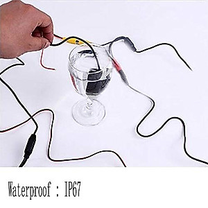 Mini Car Rear View Camera Night Vision Backup Camera with Waterproof IP67 Color CMOS 8 LED Lights Flush Mount 170 Viewing Angle