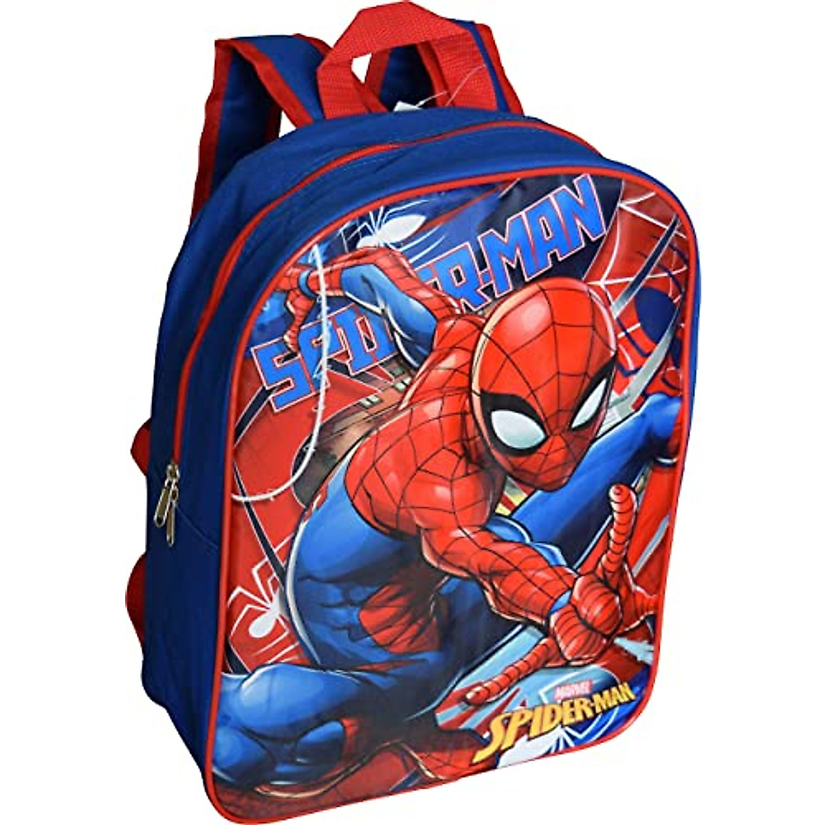 Ruz Spiderman 15" School Bag Backpack (Blue-Red)