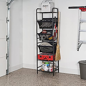 neatfreak 6-Tier Vertical Storage Organizer For Pantry, Shed & Garage Free Standing Garage Organization and Storage System - Heavy Duty Storage Bin Shelf