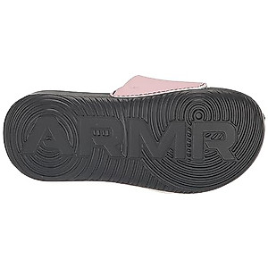 Under Armour Girls' Ansa Fixed Strap, (004) Black/Prime Pink/White, 5, US