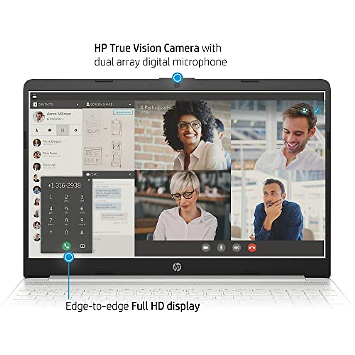 2022 HP 15.6 Inch FHD Laptop, Intel 11th Gen i3-1115G4 up to 4.1 GHz, 16GB DDR4 RAM, 512GB NVMe SSD, WiFi, Fingerprint Reader, Bluetooth, Webcam, Windows 10 Home S + T.F. Bundle
