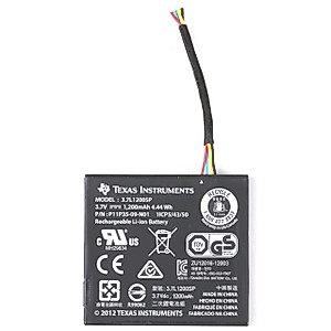 Texas Instruments Rechargeable Battery for TI-84 C Silver Edition Graphing Calculator + Guerrilla USB Cable (Calculator not Included)