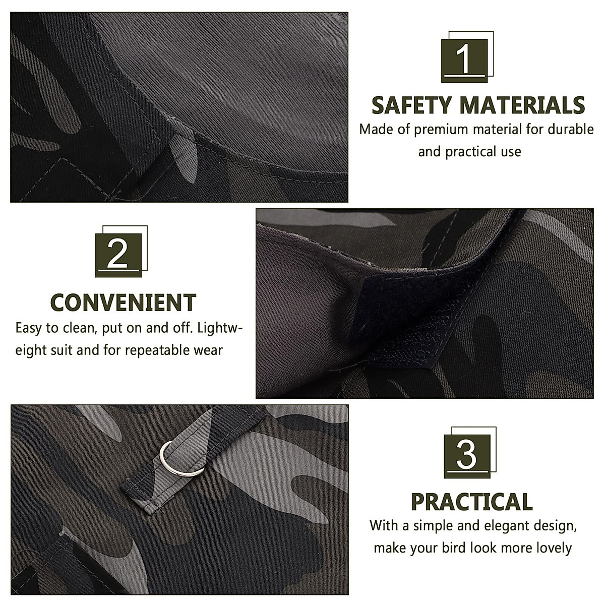 balacoo Pet Shoulder Pad Diaper Shawl: Bird Clothing Protector Parrot Diapers Practical Shoulder Protector Diaper Shawl Shoulder Pad Parakeets Cockatiels Conures