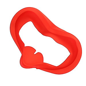 Yoidesu Silicone VR Face Cover Pad, VR Glasses Silicone Eye Mask Breathable Anti Sweat VR Protective Cover for Oculus Quest 2 Gaming Headset(red)