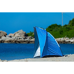 Extra Large Beach Cabana Tent Sun Shelter Sunshade Outdoor Portable UPF 50+, 94.5" L x 47.2" W x 55" H,Light Blue (Light Blue)