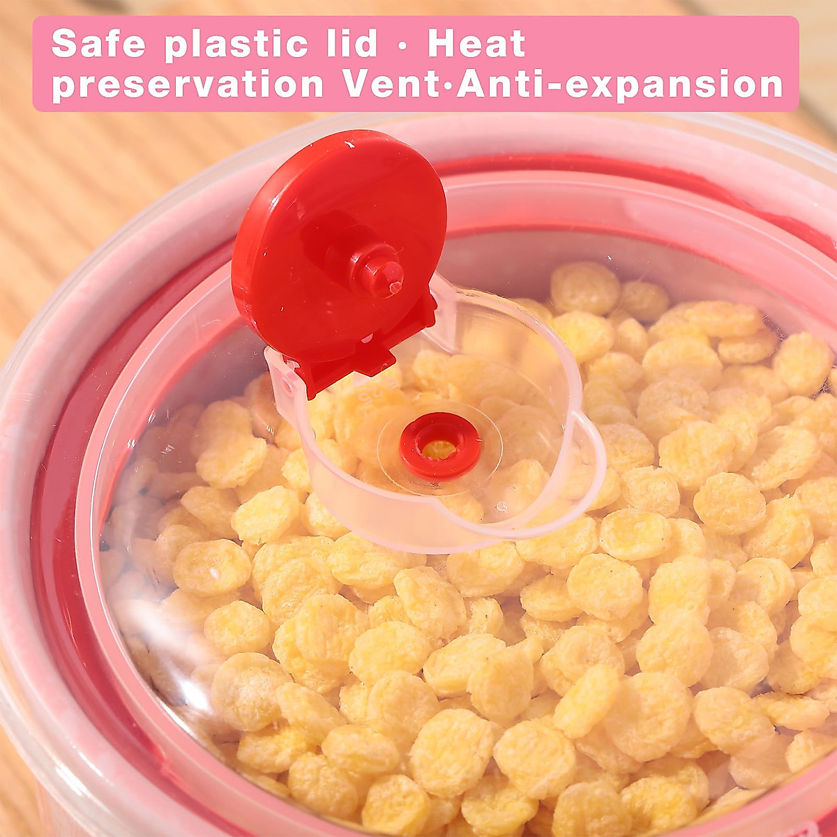 SEEWEY 2 Pcs Floral Ceramic Bowl with Lid and Handle 30 oz Soup Bowls Heat Preservation Instant Noodles Mug Soup Cup Microwavable Bowls for Ramen Noodle Cereal Travel