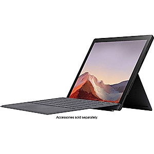Microsoft Surface Pro 7 256GB i7 16GB RAM Windows 10 Pro (Wi-Fi, 1.3GHz Quad-Core i7 up to 3.9GHz, 12.3 Inch Touchscreen) Matte Black PVT-00015 (Renewed)