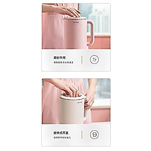Joyoung DJ06M Mini Automatic Soymilk Maker Congee Juicer Soup (Pink)
