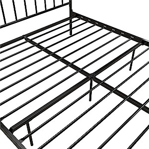 DHP Narla Metal Platform Bed, Queen, Black