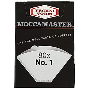 Technivorm Moccamaster 85090 Cup-One Paper Filters, 80 count, White