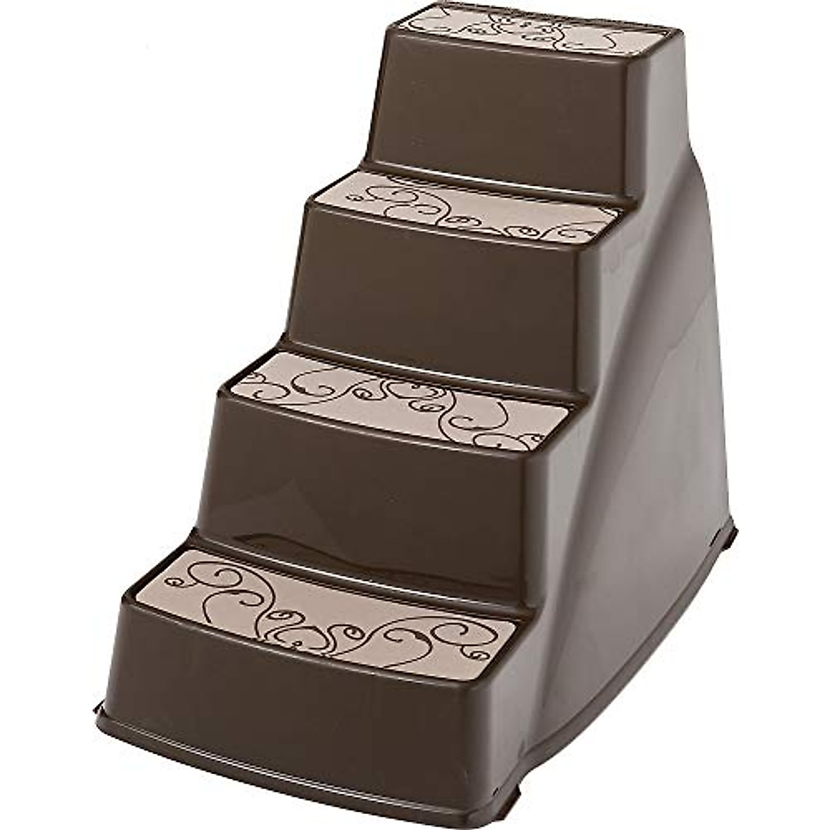 Petmate Lightweight Pet Steps Elevated Non-Slip Steps Chocolate Brown One Size Fits Most