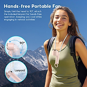 Hotsales Portable Handheld Fan, Powerful Hand Held Mini Fan, 3 Speed USB Rechargeable 5000mAh Battery Operated Fan, LED Display, Cooling Personal Fan Gifts for Women, Men, Travel, Camping, Outdoor