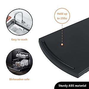 VIGIND Kitchen Caddy Sliding Coffee Tray Mat,12" Appliance Moving Caddy,Under Cabinet Appliance Coffee Maker Toaster Countertop Storage Moving Slider,with Smooth Rolling Wheels,For Kitchen Machine