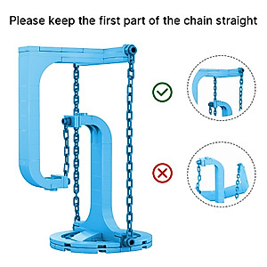 WINNER SPACE Tensegrity Sculpture Creative Building Sets, MOC Tensegrity Table Balancing Model, Physics Toy, Halloween Decor Christmas Easter Gifts for Boys Girls, Orange (66 PCS)