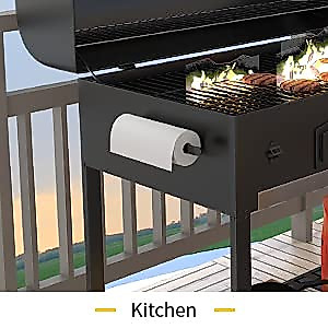 CASUN Paper Towel Holder - Multifunctional Towel Bars - Sticks to Any Smooth Surface - for Kitchen, Work Benches, Storage Closets, Grill, Garage