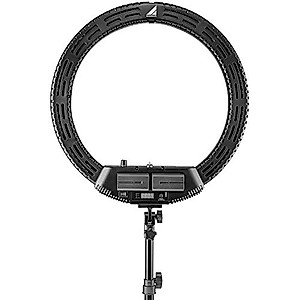 Westcott 18” Bi-Color LED Ring Light Kit with Batteries and Stand Professional Studio Continuous Lighting for Photography, Video Conferencing, Hair and Makeup Artists, YouTube Vlogging and TikTok