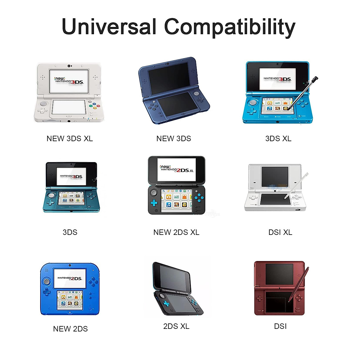 Toxaoii 3DS USB Charger Cable, Power Charging Cord Compatible with Nintendo New 3DS XL/New 3DS/ 3DS XL/ 3DS/ New 2DS XL/New 2DS/ 2DS XL/ 2DS/ DSi/DSi XL, Black