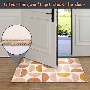 Lahome Boho Rug - 3x5 Washbale Rugs for Bedroom Office Dorm, Bohemian Non-Slip Soft Classroom Rug Girls Ultra-Thin Geometric Small Carpet for Living Room Entryway Kitchen Playroom(3'x 5',Multi)