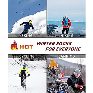 Winter Thermal Socks, Snowflakes Thick Warm Socks for Cold Weather, Outdoor Sports,Dove Grey