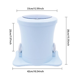 Manual Clothes Dryer Dehydrator, Mini Hand Dryer, Pull Rope Rotary Dryer Non-Electric, Max Load 11.02lbs, for Apartment, Camping, RV